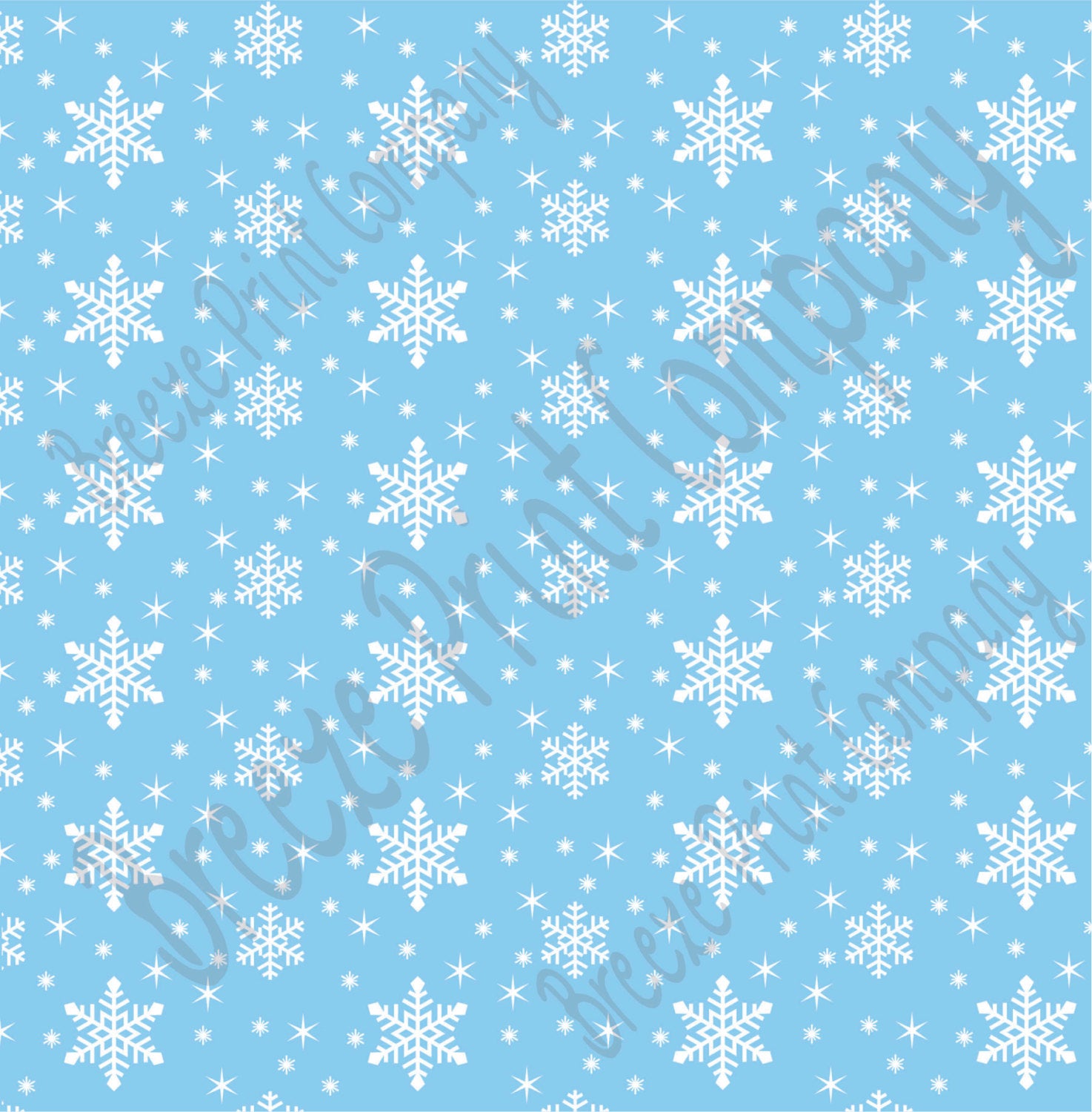 Light blue snowflake craft vinyl sheet - HTV - Adhesive Vinyl - winter ...
