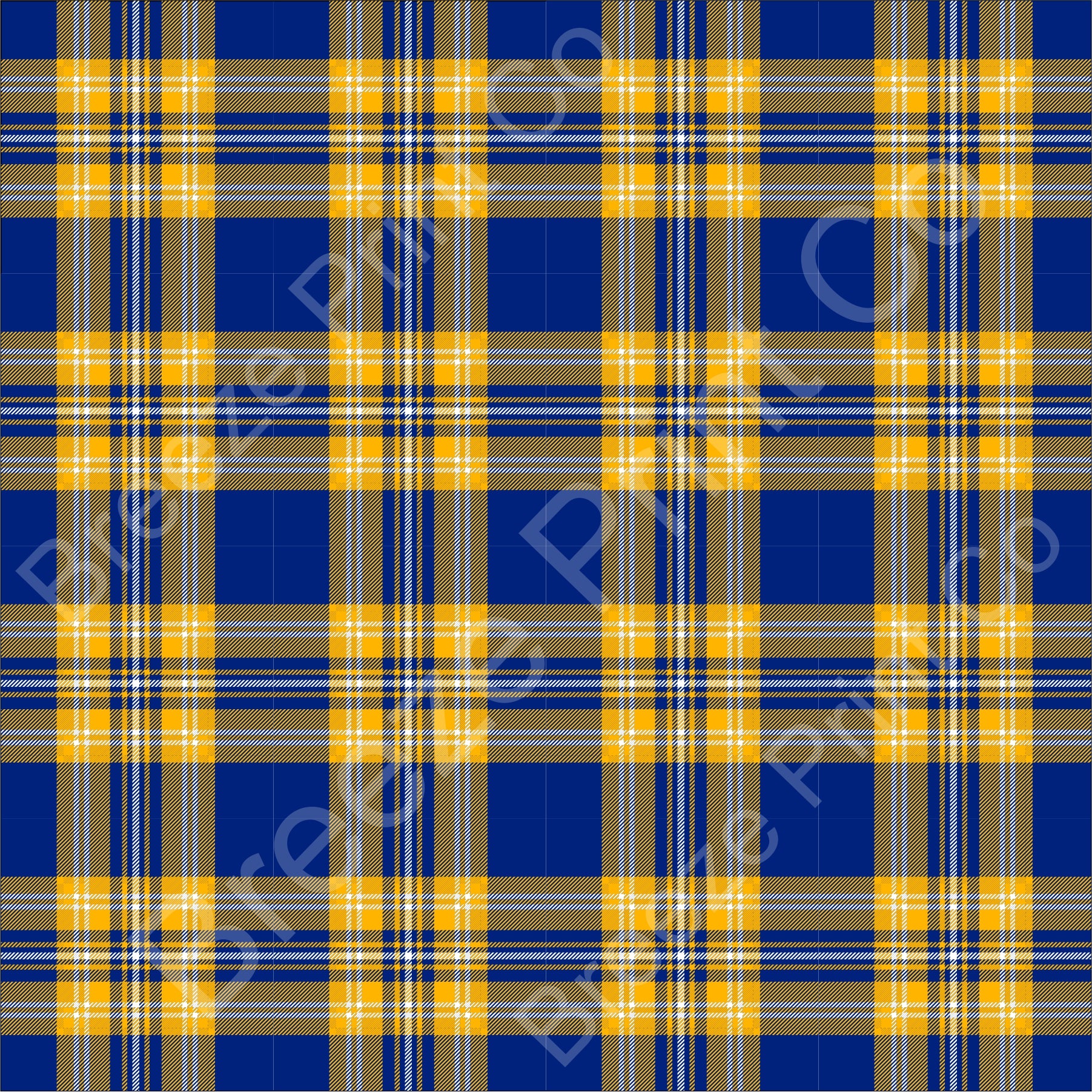 Royal blue and yellow plaid craft pattern vinyl sheet - HTV - Adhesive ...